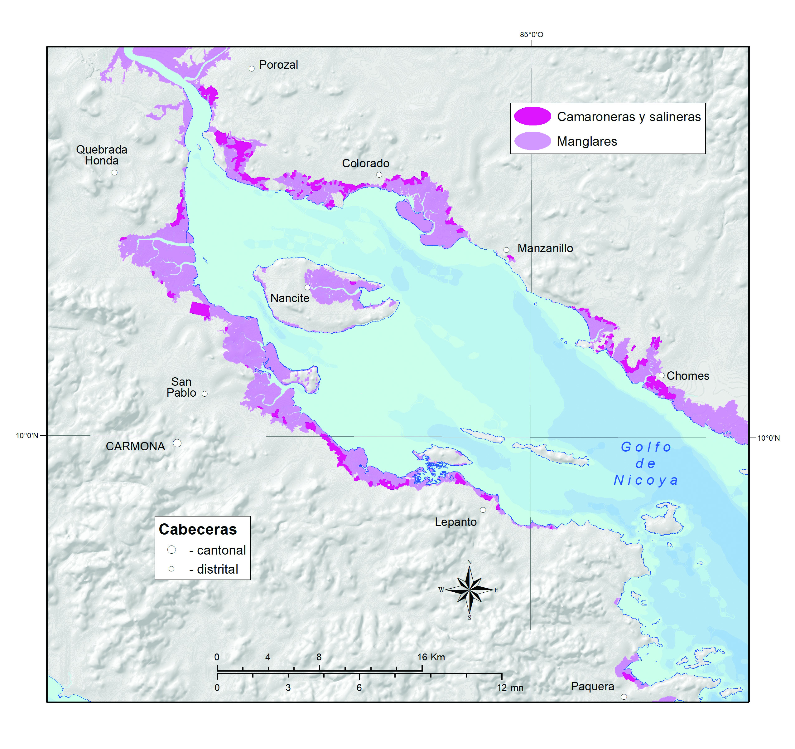 Mapas del Atlas del Golfo de Nicoya, Costa Rica