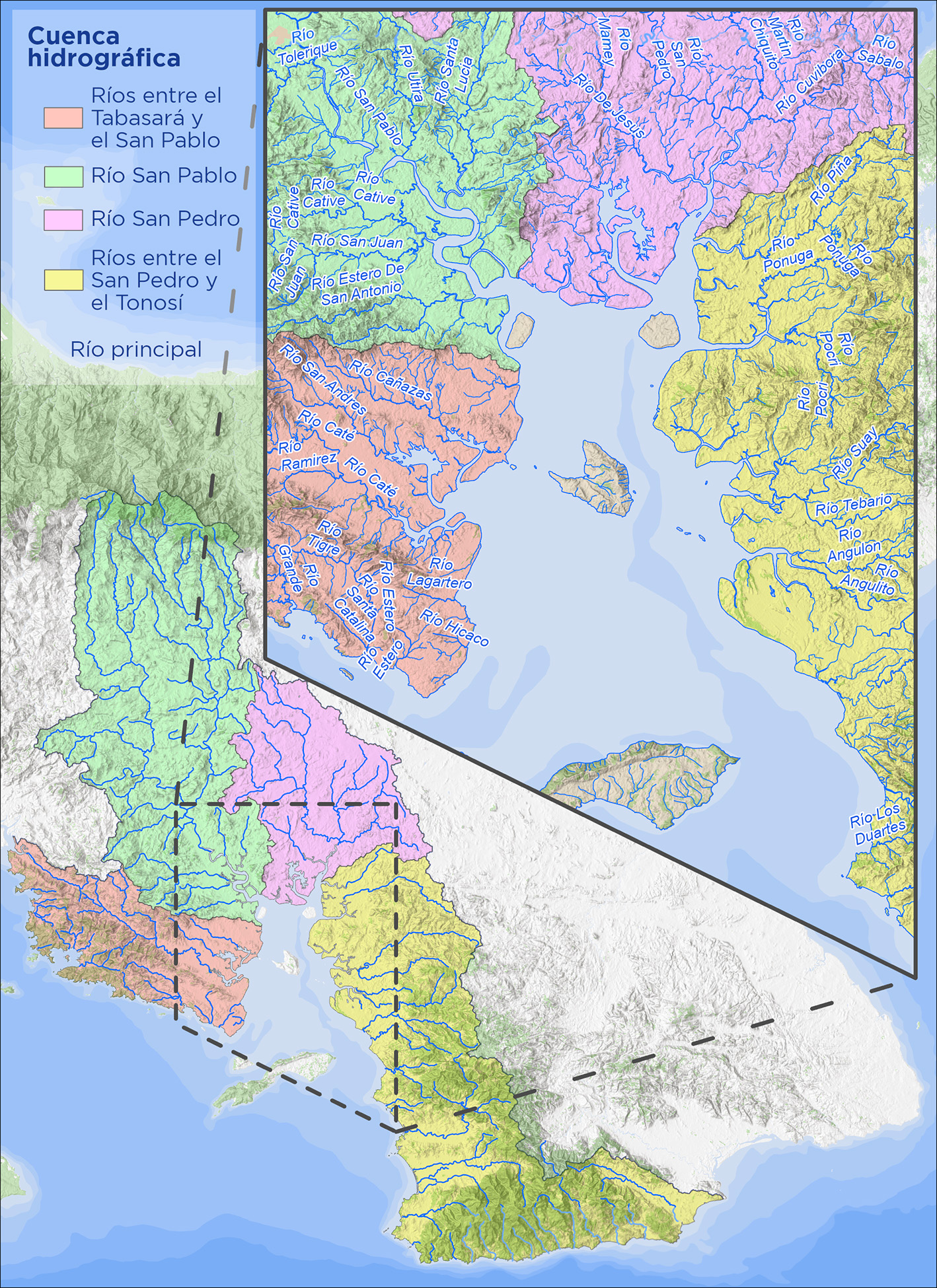 Mapas del Atlas marino-costero del Humedal Golfo de Montijo